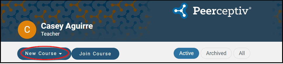 Create a New Course – Peerceptiv Knowledge Base