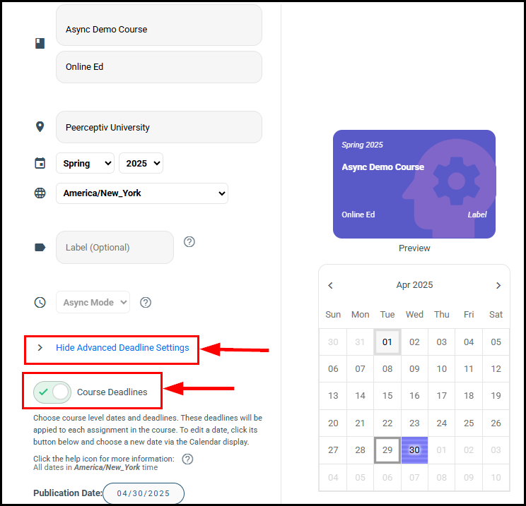 Copying New Courses and Assignments – Peerceptiv Knowledge Base