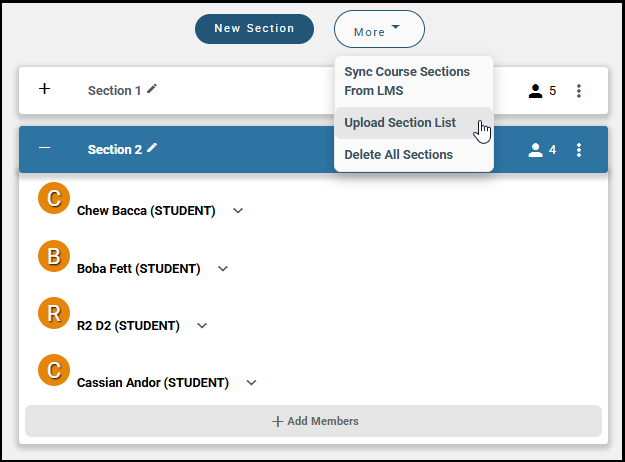 How to Use Sections – Peerceptiv Knowledge Base