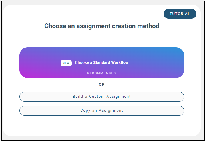 Choose a Standard Workflow Assignment - Sync Mode Course – Peerceptiv Knowledge Base
